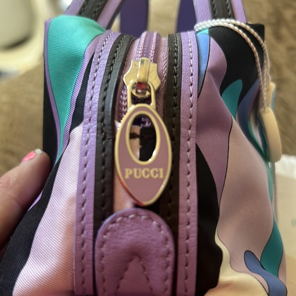 Emilio Pucci | Bags | Vintage New Silk Pucci Small Handbag With Leather ...